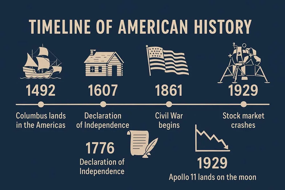 Timeline of American History