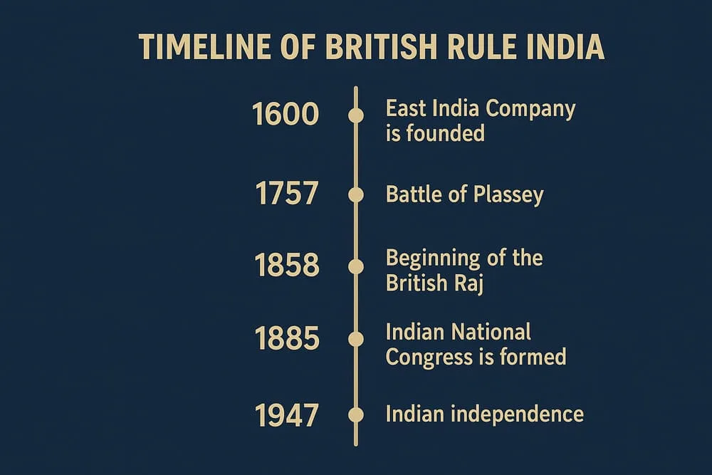 Timeline of British Rule in India