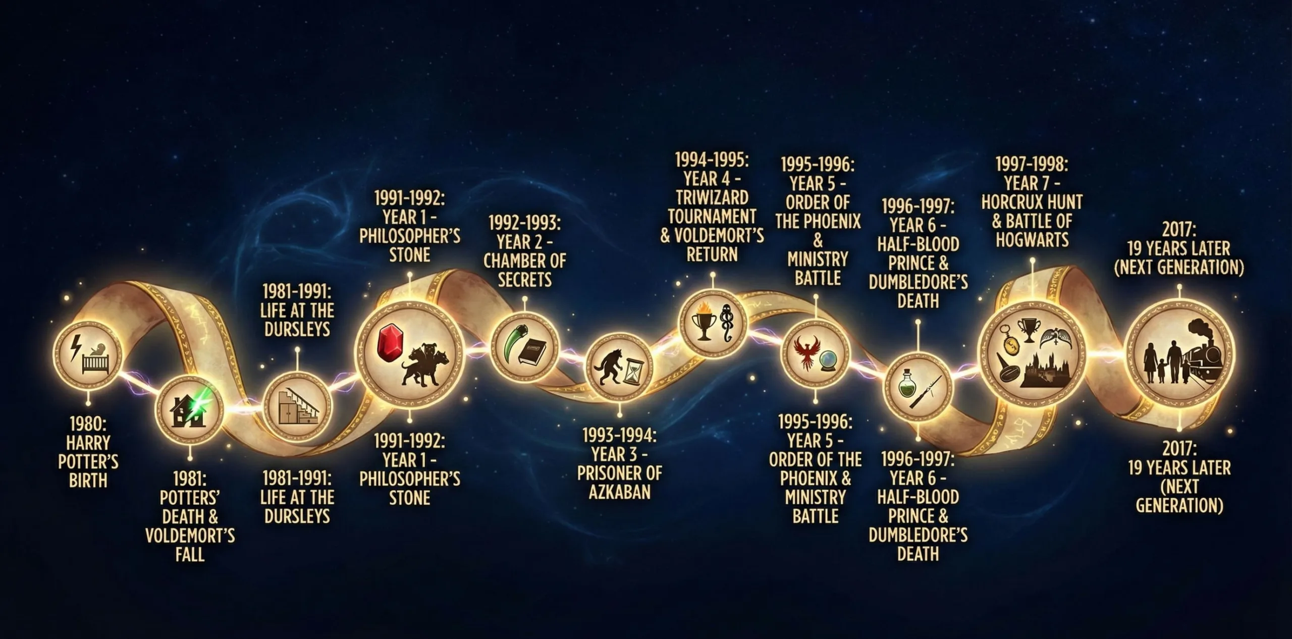 Timeline of Harry Potter