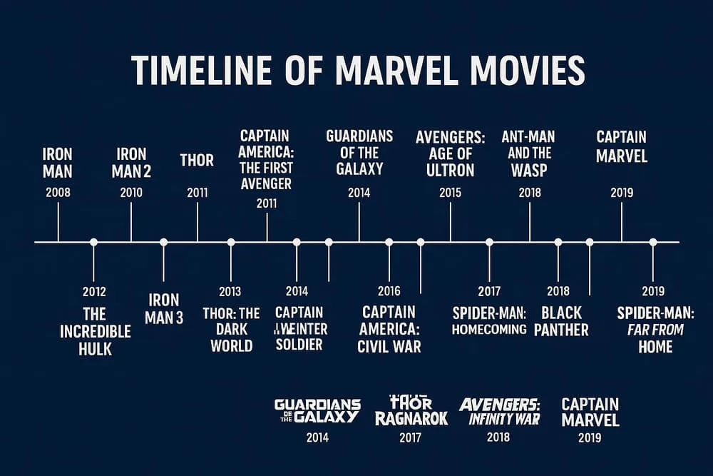 Timeline of Marvel Movies
