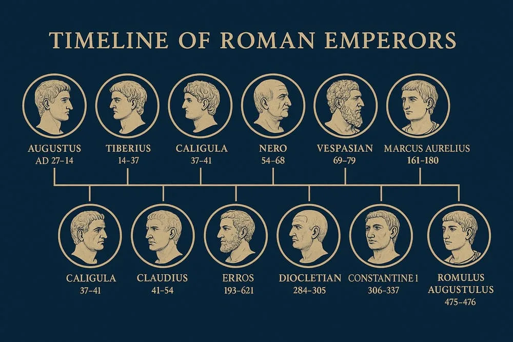 Timeline of Roman Emperors